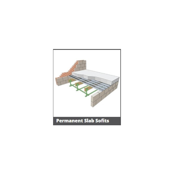 EXPAMET 28113000 Hy-Rib Perm Formwork 0.4 x 445mm x 3m Red